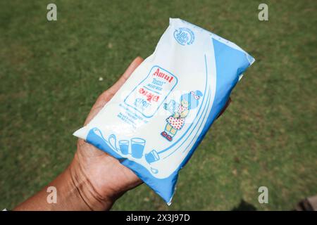 Amul Taaza Milk pouch. Amul dairy products. Branded Amul pasteurized ...