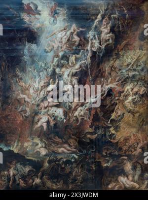 'The Fall of the Damned' by Peter Paul Rubens depicts a dramatic scene ...