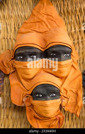 Masks, Nagaa Suhayi Gharb, Nubian Village, Aswan, Egypt Stock Photo - Alamy