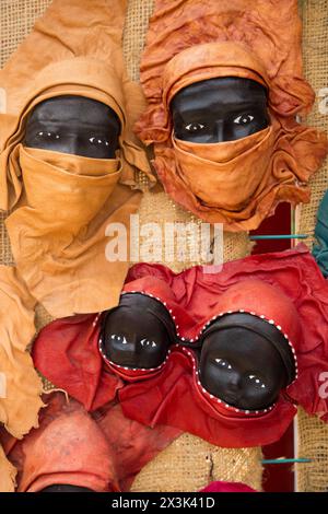Masks, Nagaa Suhayi Gharb, Nubian Village, Aswan, Egypt Stock Photo - Alamy