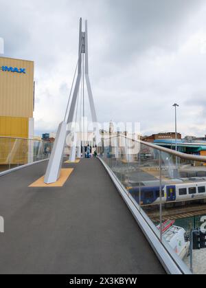 Tommy Taylor Memorial Bridge, Barnsley Stock Photo - Alamy