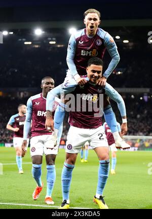 Morgan Rogers of Aston villa celebrates after scoring teams Third goal ...