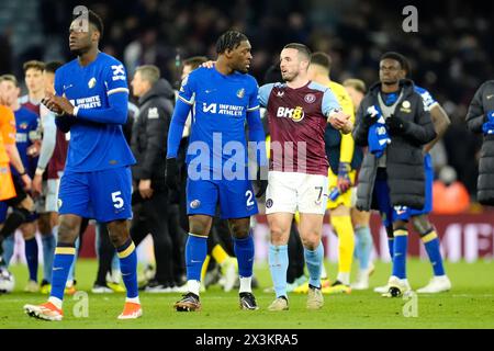Aston Villa's Axel Disasi in action during the Premier League match at ...