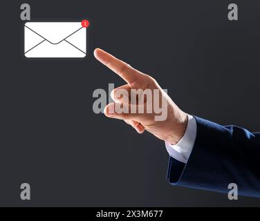 Text sign showing Send Email. Business concept the system for using ...