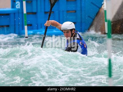 Lane. 27th Apr, 2024. John Coleman Christie-Williams competes in the US ...