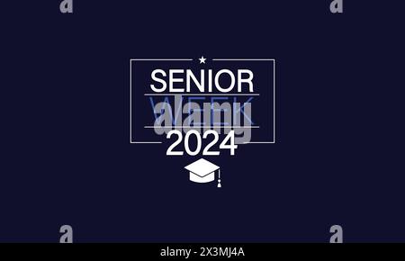 Fashionable Senior Week 2024 Typography Design Stock Vector Image & Art ...