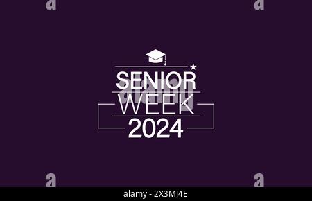 Fashionable Senior Week 2024 Typography Design Stock Vector Image & Art ...