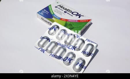 Health OK tablet is Multivitamin and Multimineral Capsules in strip of ...
