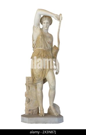 Wounded Amazon by Polykleitos. Roman marble copy after a Greek original ...