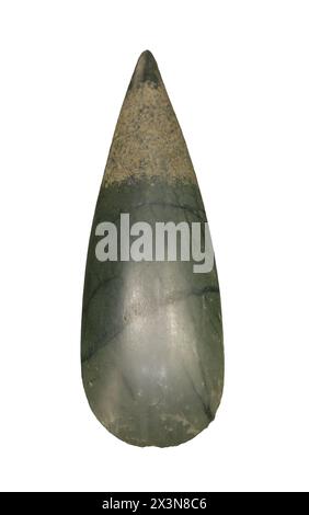 Neolithic polished stone axe, polished jadeite axehead Stock Photo - Alamy