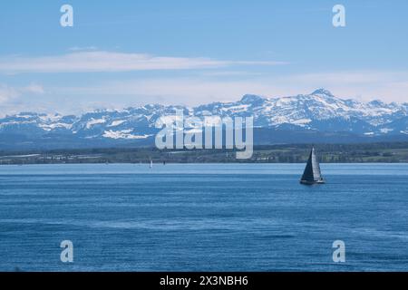 Segelboot auf dem Bodensee Stock Photo - Alamy