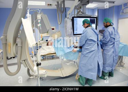 Angioplasty, Stenting in coronary arteries, Hemodynamic, Operating room ...