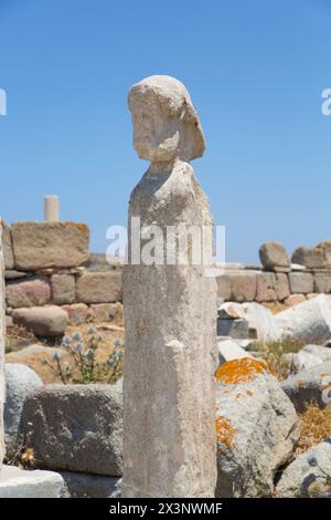 Sacred Way, Delos Archaeological Site, Delos, near Mykonos, Greece ...