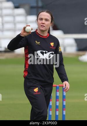 Sunrisers Mady Villiers in action during Rachael Heyhoe Flint Trophy ...