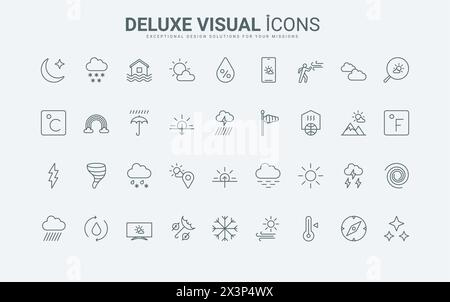 Humidity and temperature indicators search, meteorology vector ...