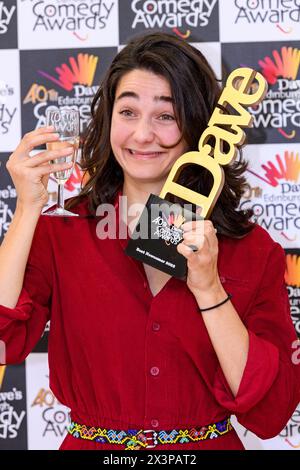 Lara Ricote winner of Dave's Edinburgh Comedy Best Newcomer Award at ...