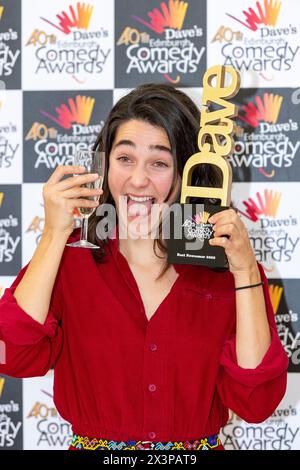 Pictured: Lara Ricote- Best Newcomer 40th Daves Edinburgh Comedy Awards ...