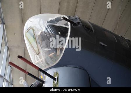 Chin turret on a Boeing B-17 Flying Fortress, American four-engine ...