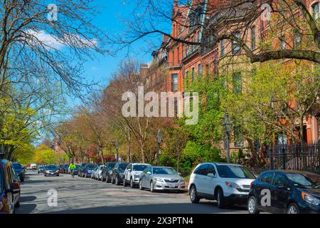 Historic residential townhouses on Marlborough Street at Berkeley St in ...