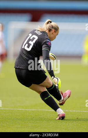 Aston Villa goalkeeper Sophia Poor receives medical treatment during ...