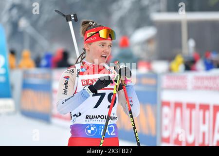 Lea Meier, of Switzerland, competes during the women's 10-kilometer ...
