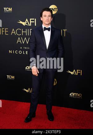 HOLLYWOOD, CALIFORNIA - APRIL 27: Miles Teller attends the 49th AFI ...