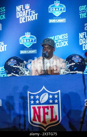 Detroit Lions cornerback Terrion Arnold (0) and safety Kerby Joseph (31 ...