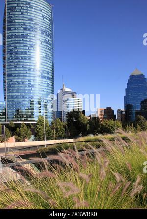 Chile, Santiago, Barrio El Golf, skyscrapers, skyline Stock Photo - Alamy