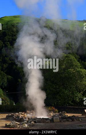 Sao Miguel Island, Azores, PortugalFurnas. Smoke Stock Photo - Alamy
