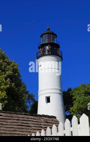 Key West Lighthouse on a sunny day. Editorial Use Only January 22, 2025 ...