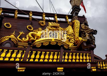 The Galeon Neptune is a ship replica of a 17th-century Spanish galleon ...