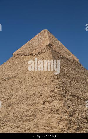 The top of the Pyramid of Chephren at Giza, Egypt Stock Photo - Alamy