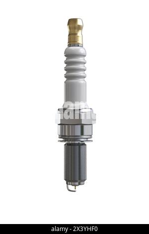 Spark plugs isolated on a white background Stock Photo - Alamy