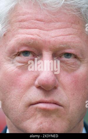 Bill Clinton in downtown Pittsburgh, Pennsylvania the day before the PA ...