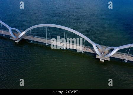 Europe, Scandinavia, Sweden.. Soelvesborg. Longest pedestrian and cycle ...