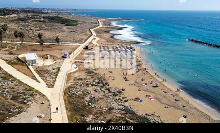 Aerial view of the Paphos coastal path, Paphos, Cyprus Stock Photo - Alamy