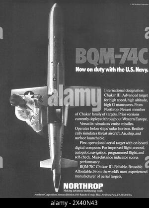 The BQM-74 aerial target drone is launched from Naval Station Rota ...