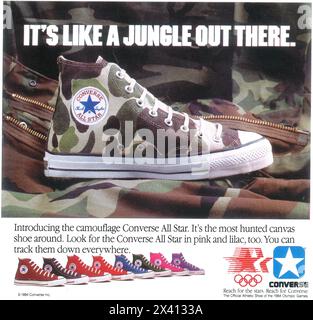 1980s USA Converse Magazine Advert Stock Photo - Alamy