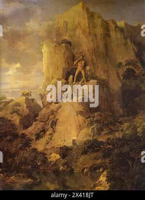Nicolas Poussin - Landscape with Hercules and Cacus Stock Photo - Alamy