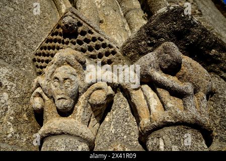 Church of San Xian do Campo, Taboada, Lugo, Spain Stock Photo - Alamy