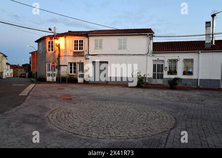 Main square of Taboada, Lugo, Spain Stock Photo - Alamy