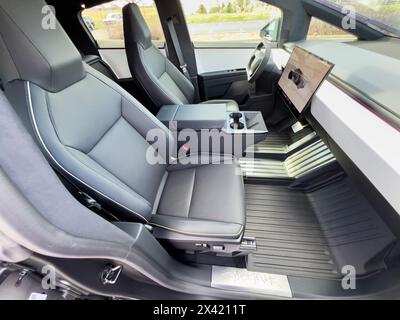 Minimalist Interior Design of the Tesla Cybertruck with Advanced ...