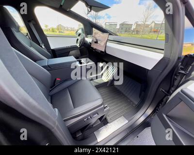 Minimalist Interior Design of the Tesla Cybertruck with Advanced ...