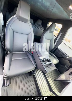 Minimalist Interior Design of the Tesla Cybertruck with Advanced ...