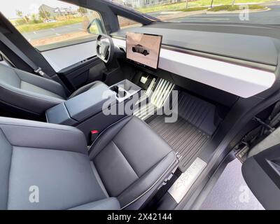 Minimalist Interior Design of the Tesla Cybertruck with Advanced ...