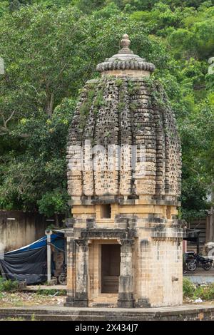 Small Shikhara Near Navlakha Temple, Sun Temple, Ghumli, Gujarat, India ...