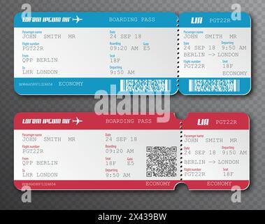Set of ticket template with barcode on a transparent background Stock ...