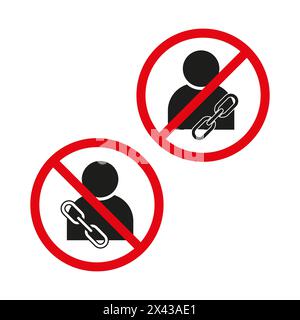 No personal data sharing icon Vector. Privacy concept symbol. User ...