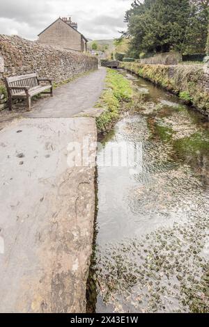 Tems Beck flows quietly through Giggleswick village, adding significant ...