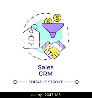 Sales forecasting multi color concept icon Stock Vector Image & Art - Alamy